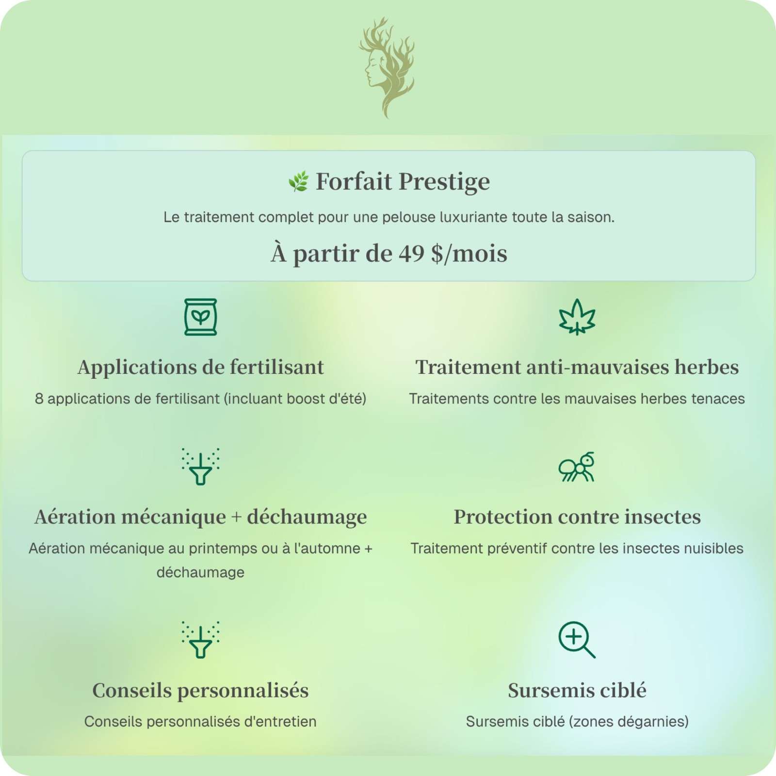 Forfait Prestige – Freya Gardens